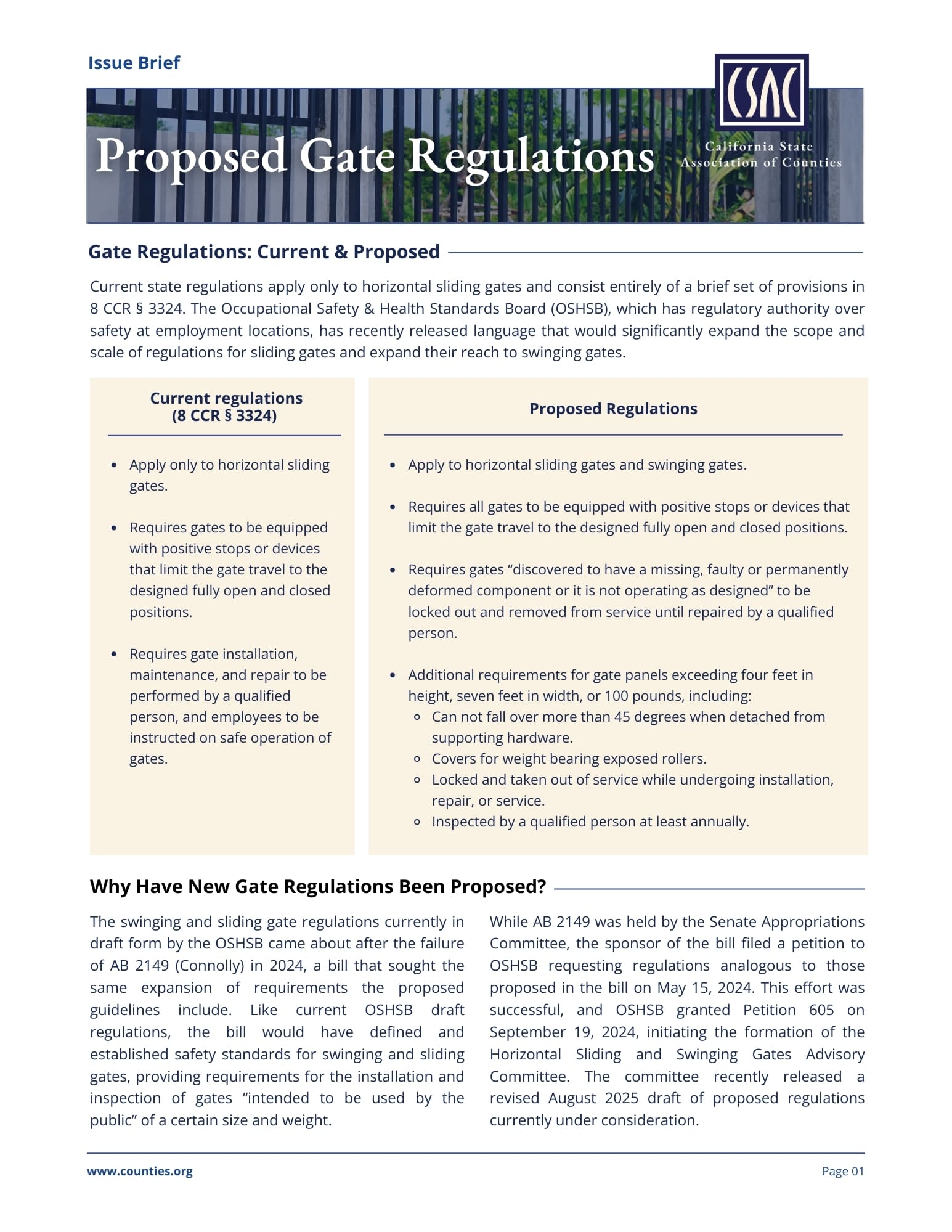 Policy Issues - California State Association of Counties